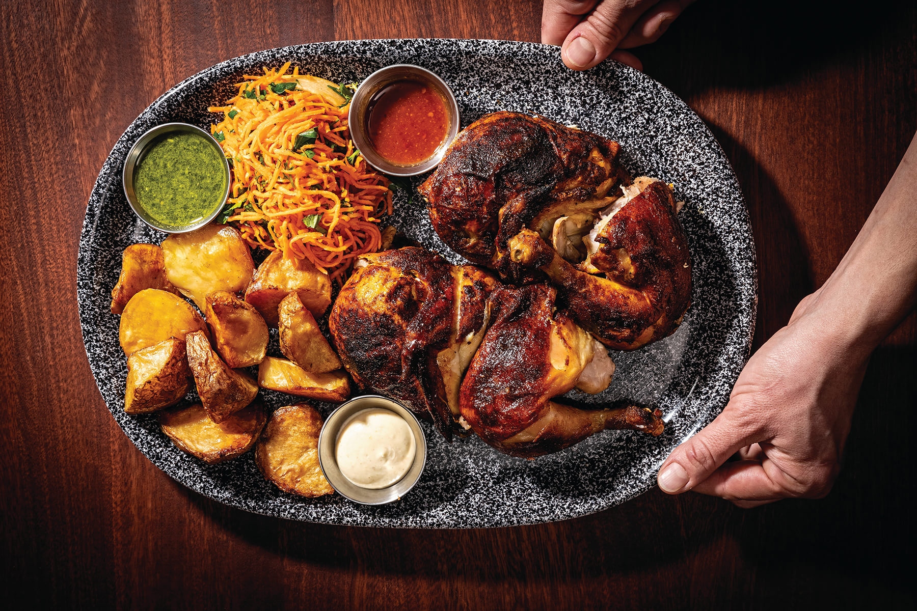 Review: Chachi’s in Old Goucher Puts Its Own Spin on Rotisserie Chicken